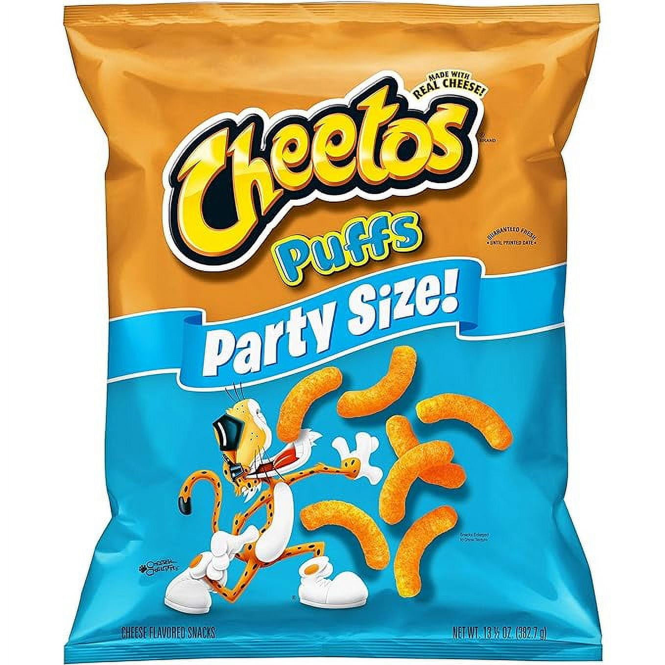 Cheetos Puffs Cheese Flavored Snacks, Party Size!, 13.5 Ounce(packaging ...