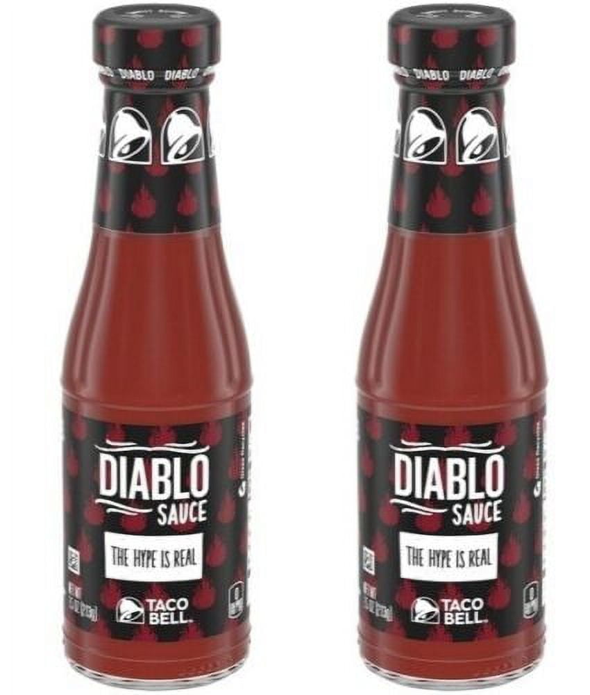 Taco Bell Diablo Mexican Fajita Fiesta Hot Sauce, Signature Restaurant ...