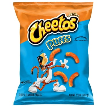 Cheeto's Mini Cheddar Flavored Snack Chips 3.625 oz Canister Crunchy ...