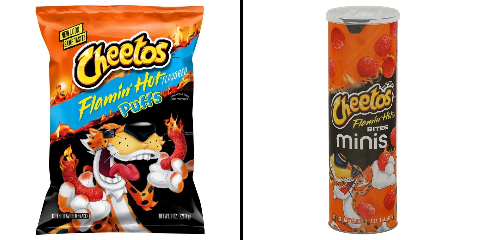 Cheetos Puffs Flamin' Hot Cheese Snacks 8 oz & Cheetos Flamin' Hot ...