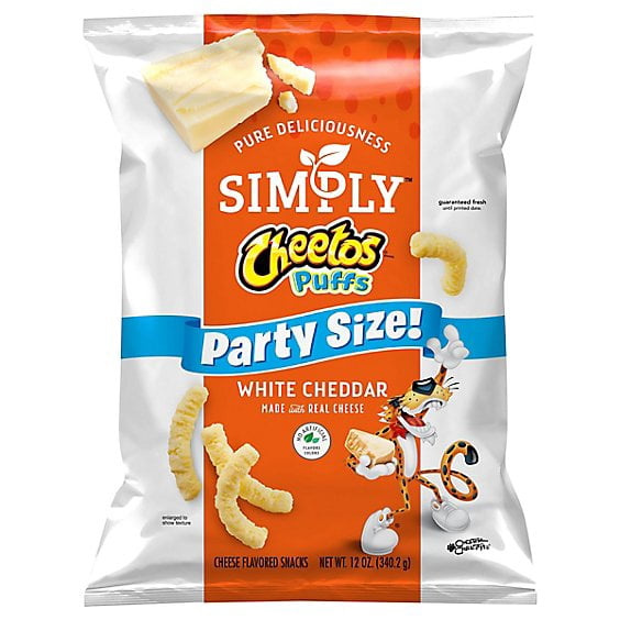 Cheetos Simply Puffs Cheese Flavored Snacks White Cheddar - 12 OZ ...