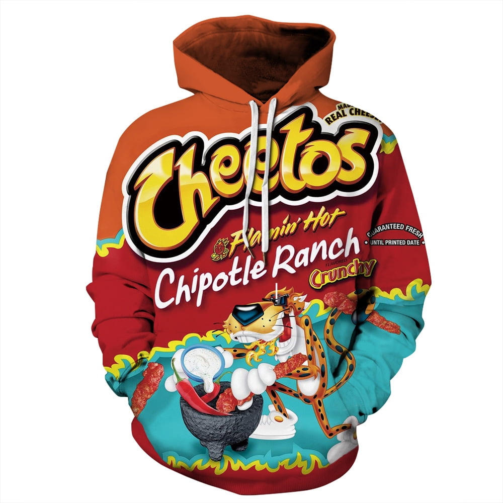 Cheetos Snacks Digital Print Men's and Women's Hooded Sweatshirt ...