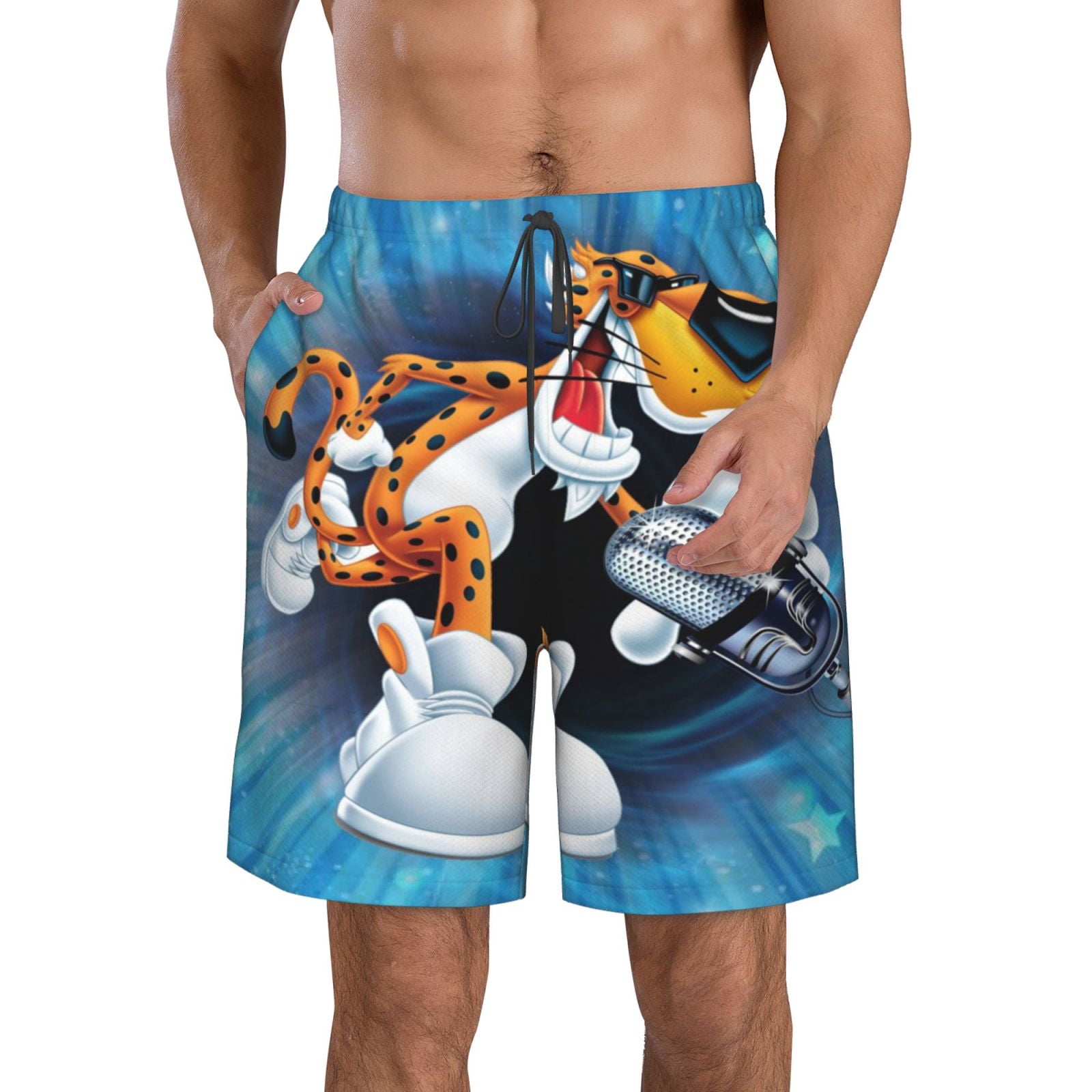 Cheetos Snacks Vintage Mens Beach Shorts Funny Elastic Waist Quick Dry ...