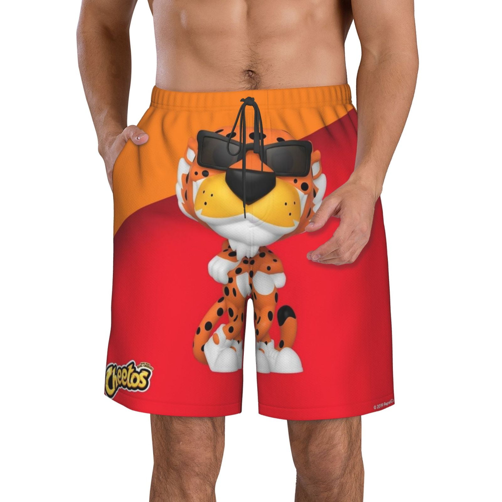 Cheetos Snacks Vintage Mens Beach Shorts Funny Elastic Waist Quick Dry ...