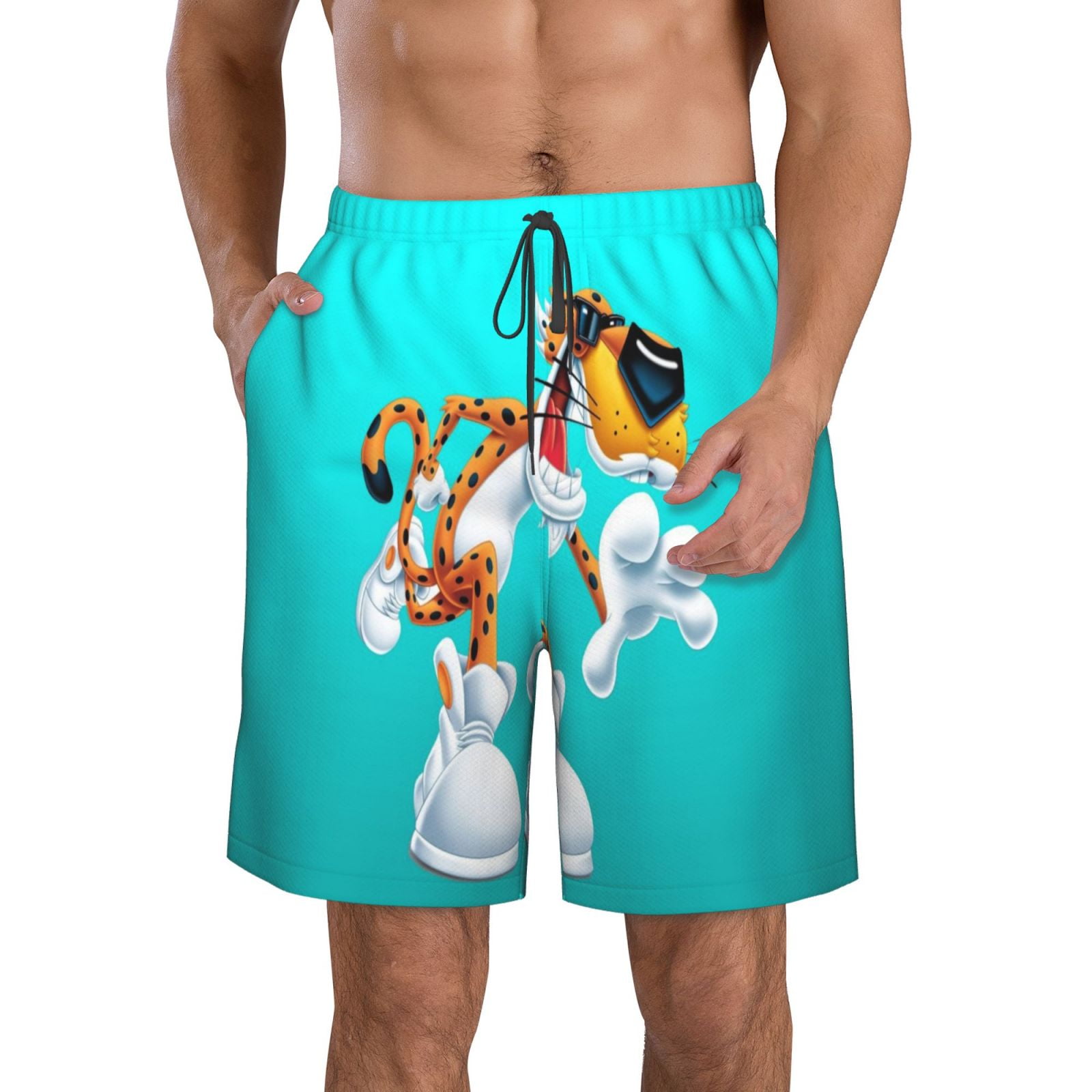 Cheetos Snacks Vintage Mens Beach Shorts Funny Elastic Waist Quick Dry ...