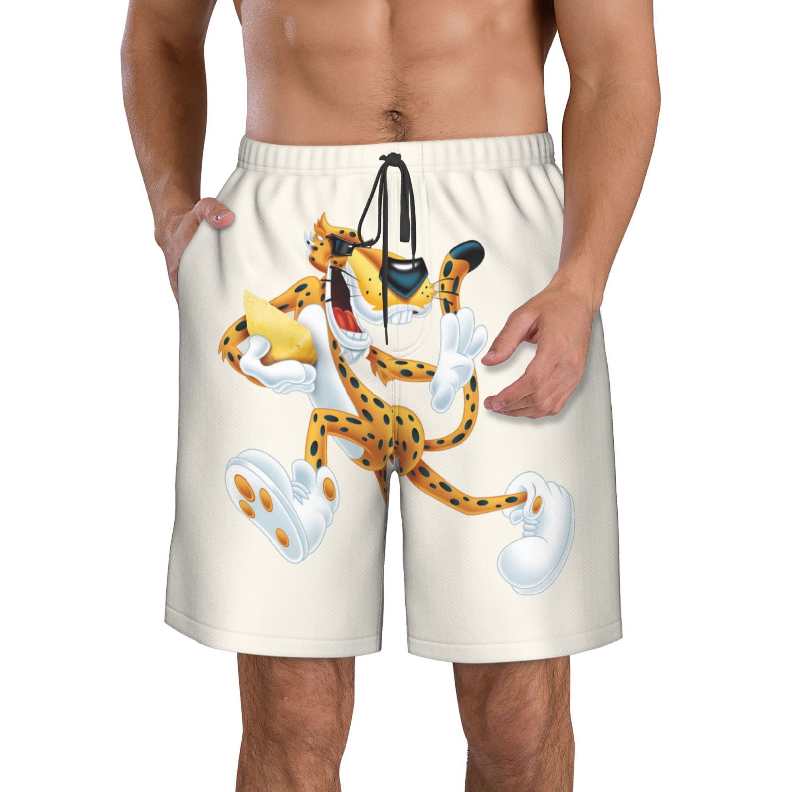 Cheetos Snacks Vintage Mens Beach Shorts Funny Elastic Waist Quick Dry ...