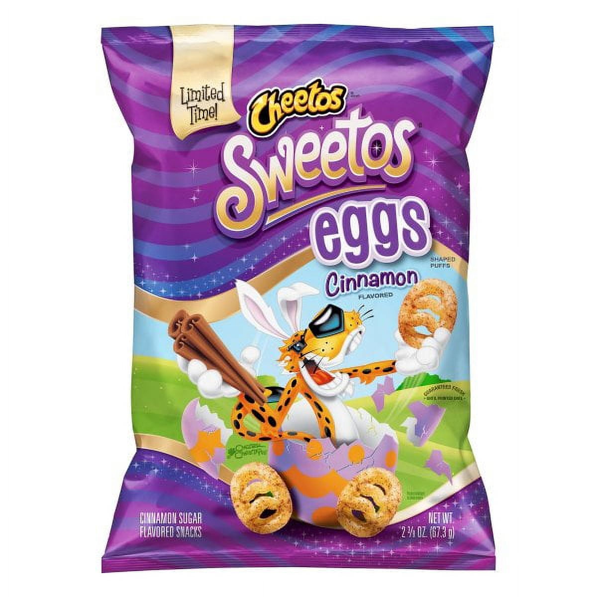 Cheetos Sweetos Cinnamon Sugar Flavored Snacks Cinnamon 2.375 Ounce ...