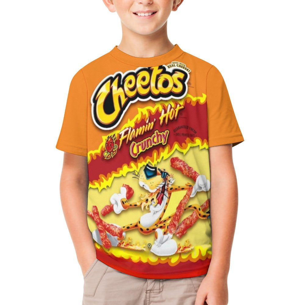 Cheetos T Shirt for Boys Girls, Kids Novelty Crew Neck Shirts, Short ...