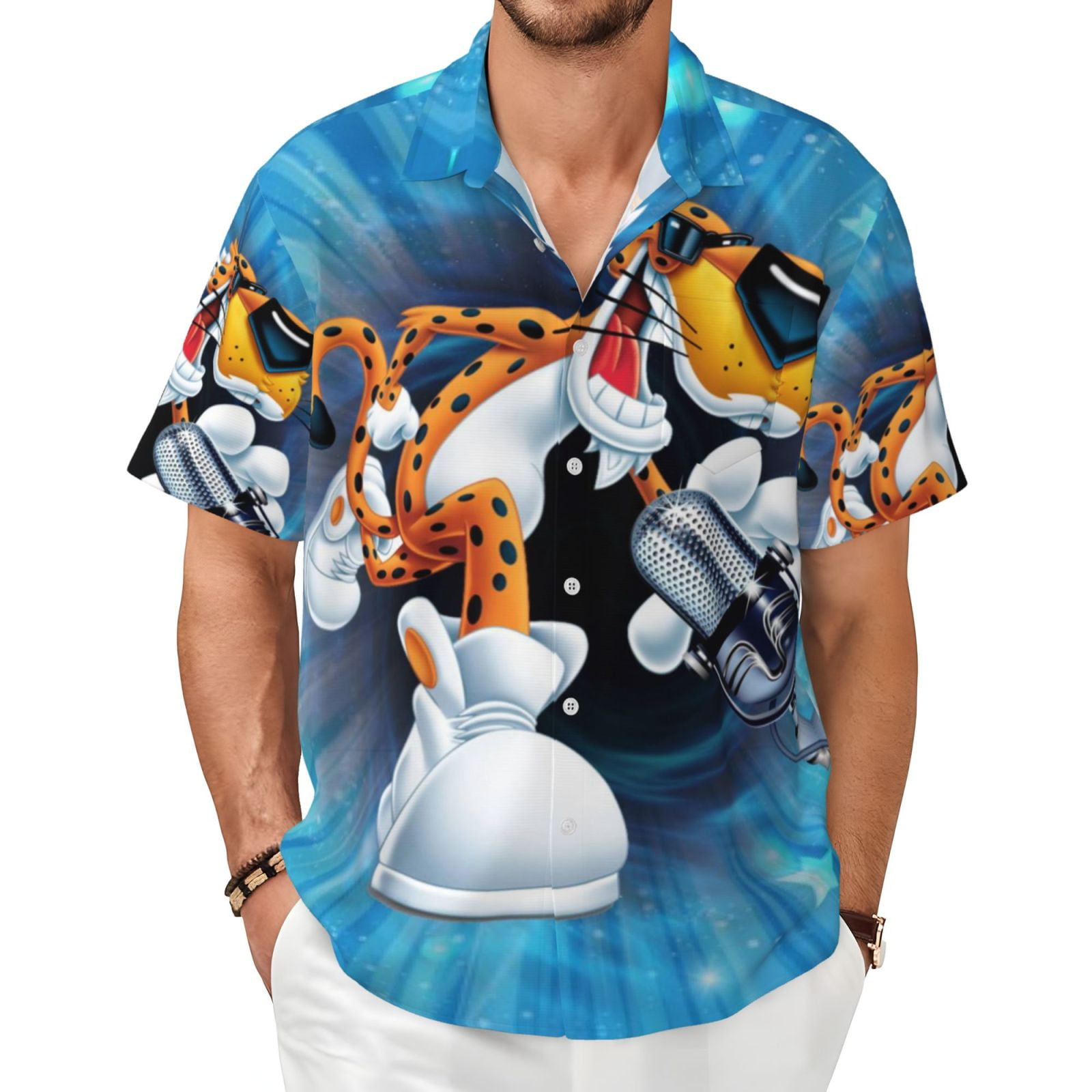 Cheetos T-shirt Vintage Short Sleeve Blouse Tops Fishing Beach T-Shirt ...