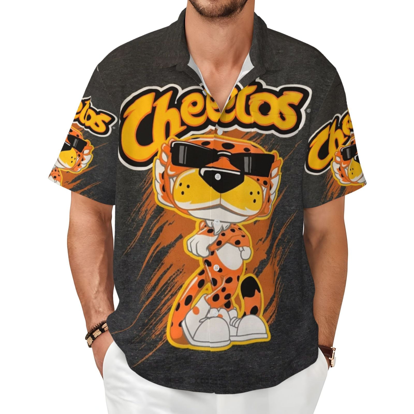Cheetos T-shirt Vintage Short Sleeve Blouse Tops Fishing Beach T-Shirt ...