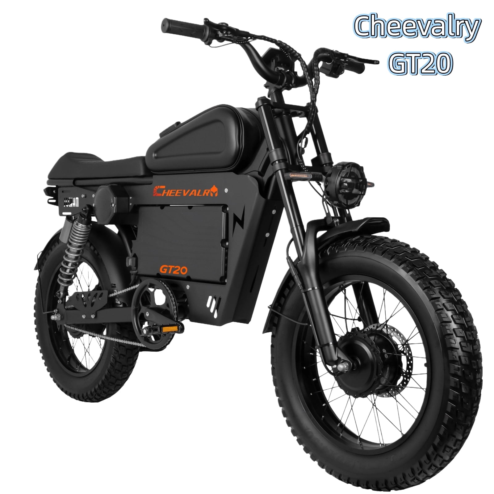 Cheevalry GT20 3000W Electric Dirt Bike, 60V 43AH, 20" x 4.5" Tires ...