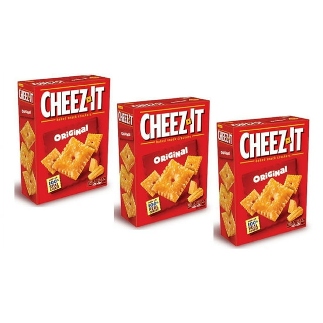 Cheez-It Baked Snack Cheese Crackers, Original, 4.5 oz [12-Boxes ...