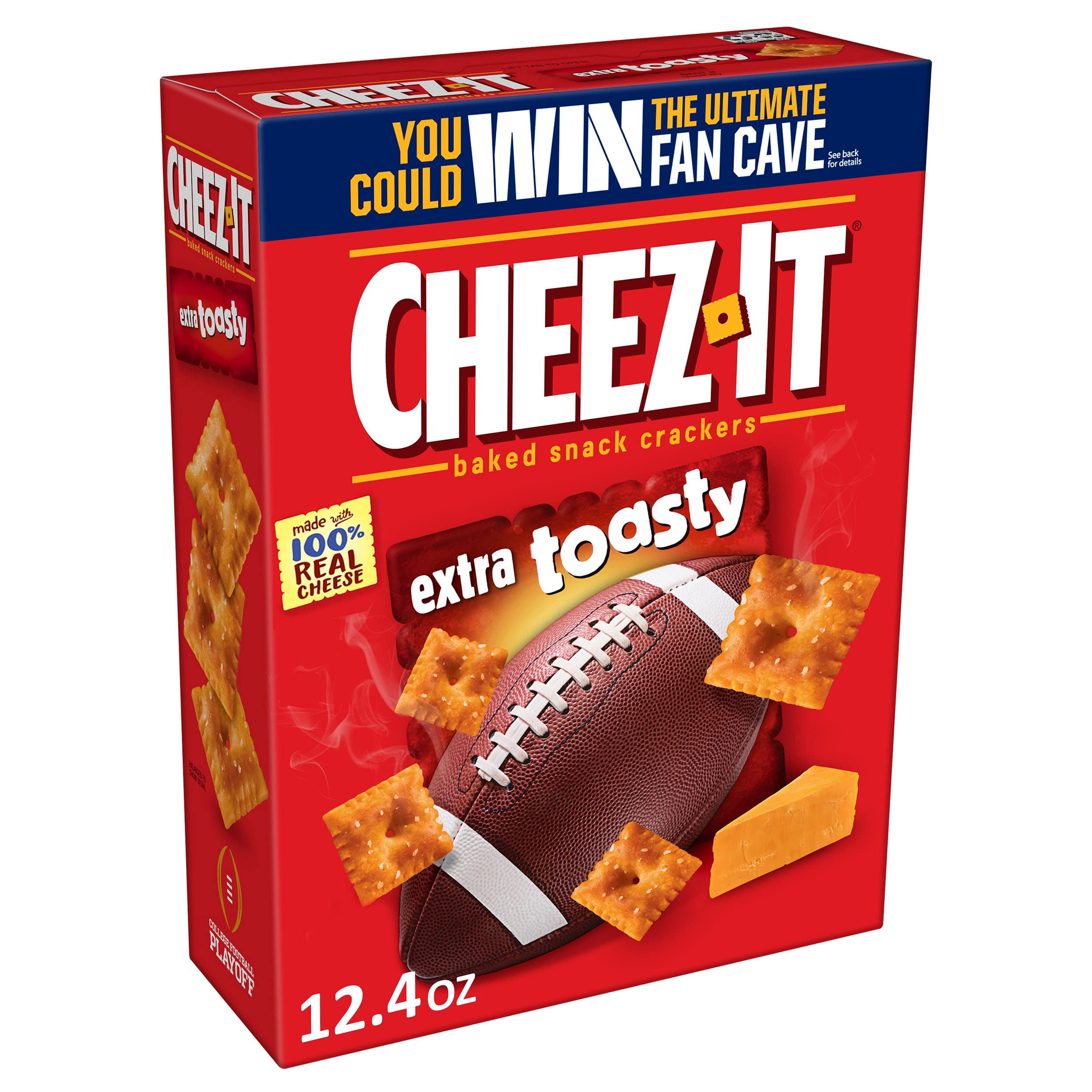 Cheez-It Baked Snack Cheese DPF11 Crackers, Extra Toasty, 12.4 oz Box ...