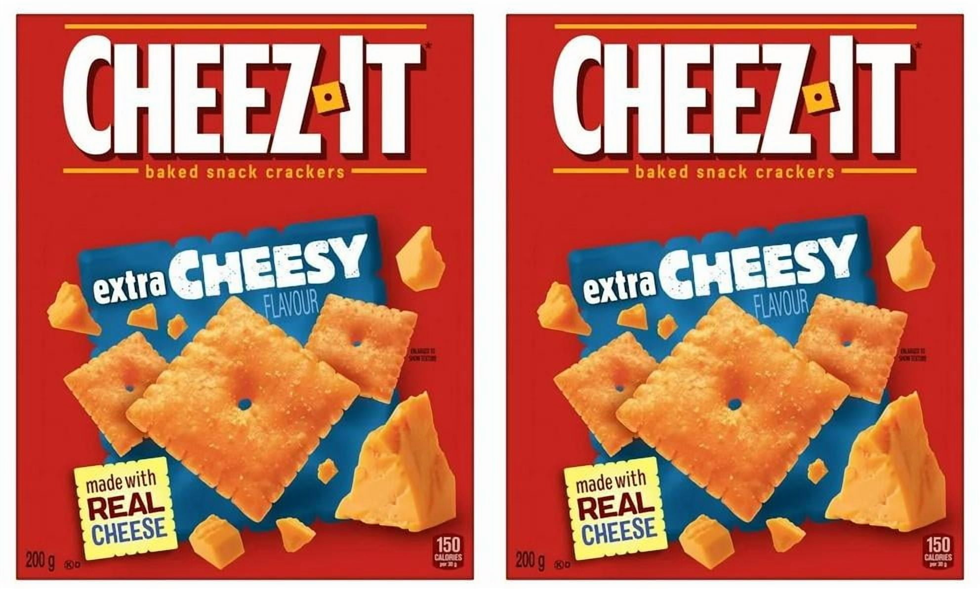 Cheez-It Baked Snack Crackers Extra Cheesy Flavor, 200g (2 Pack ...