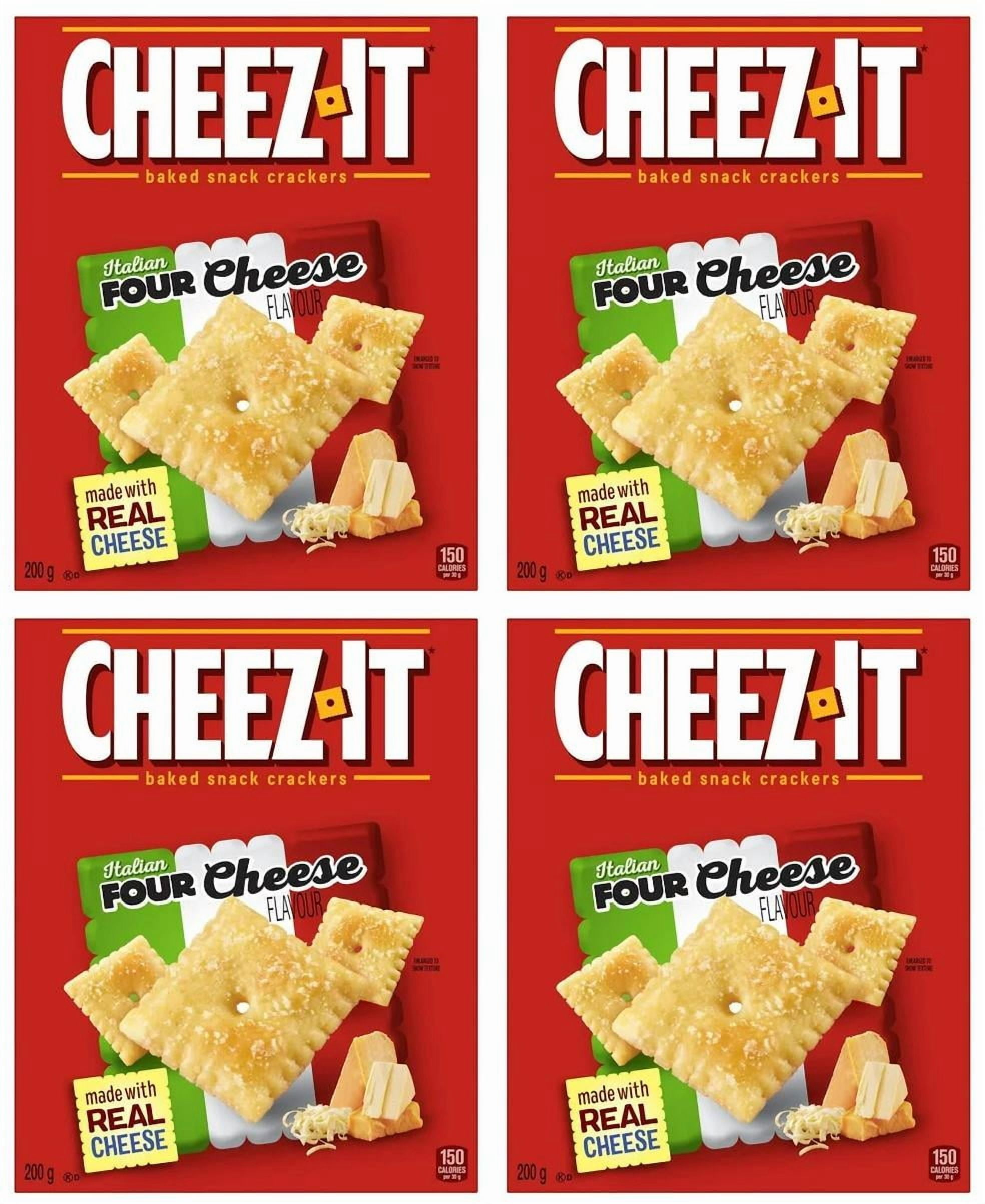Cheez-It Baked Snack Crackers Italian Four Cheese Flavor, 200g (4 Pack ...