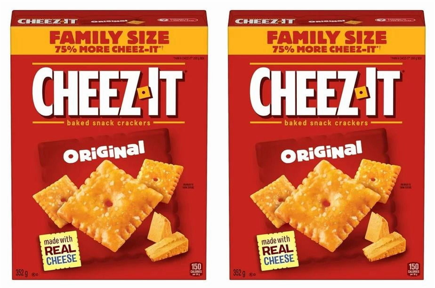 Cheez-It Canada Family Size Baked Snack Crackers Original, 352g (2 Pack ...