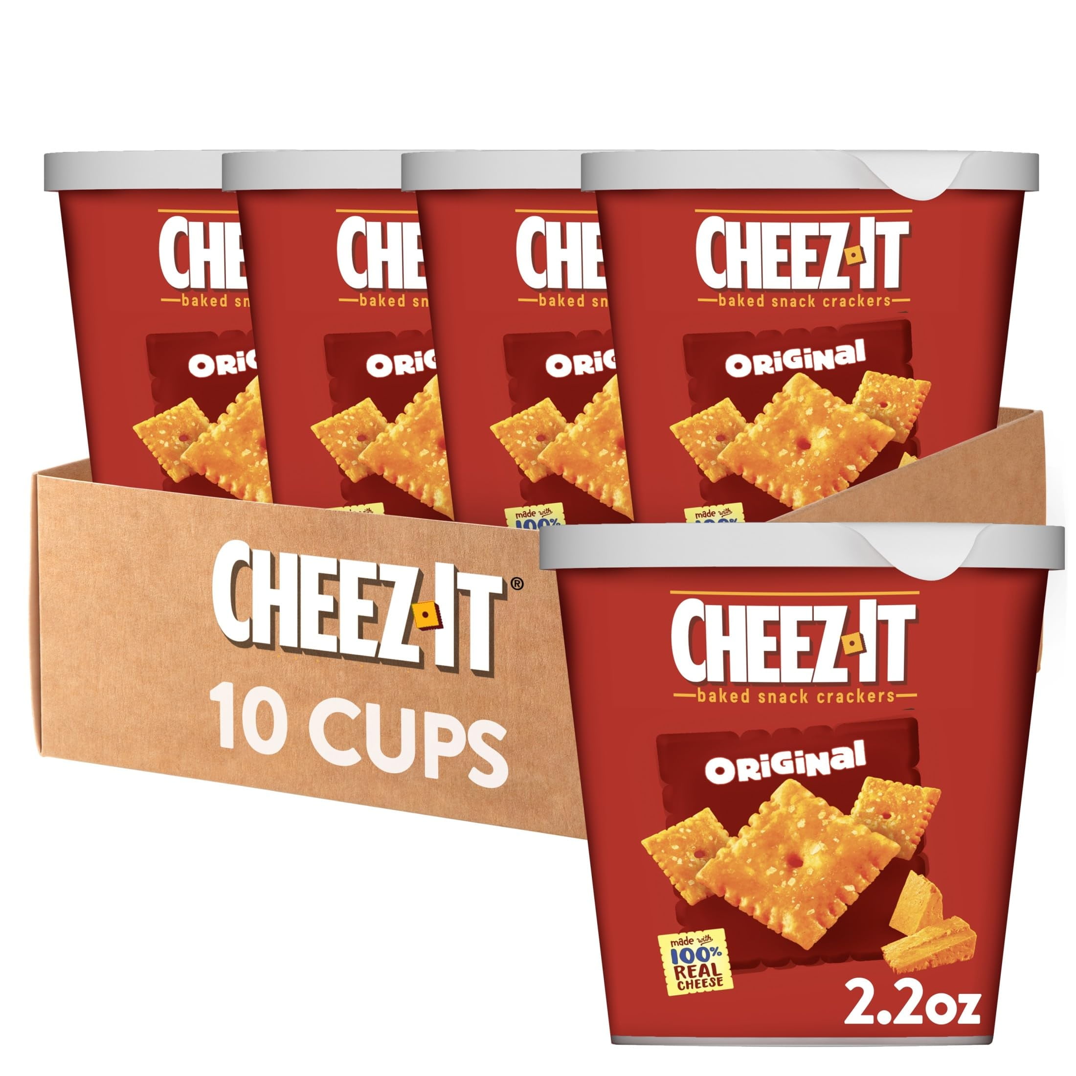 Cheez-It Cheese Crackers, Baked AIF9 Snack Crackers, Office and Kids ...