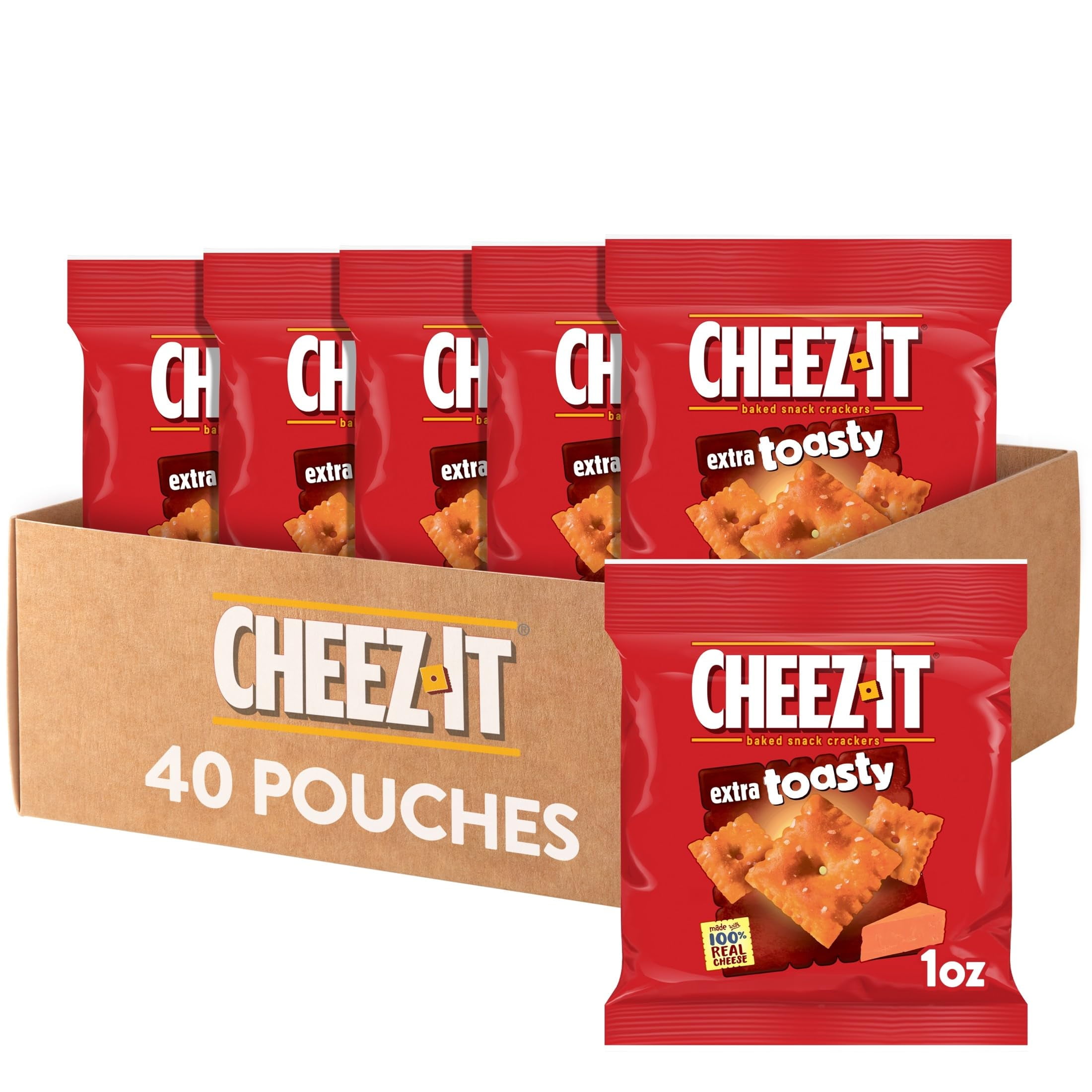 Cheez-It Cheese Crackers, Baked MFF30 Snack Crackers, Single Serve ...