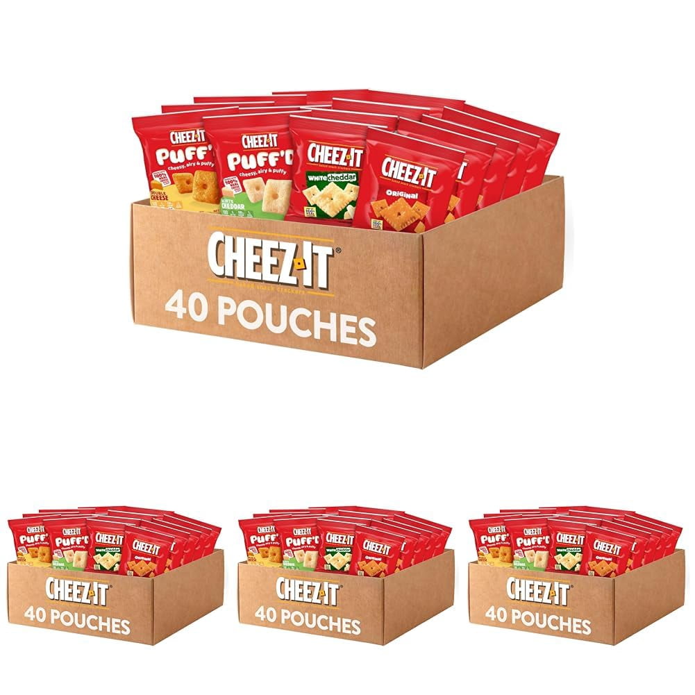 Cheez-It Cheese Crackers, Baked Snack Crackers, Lunch Snacks, Variety ...