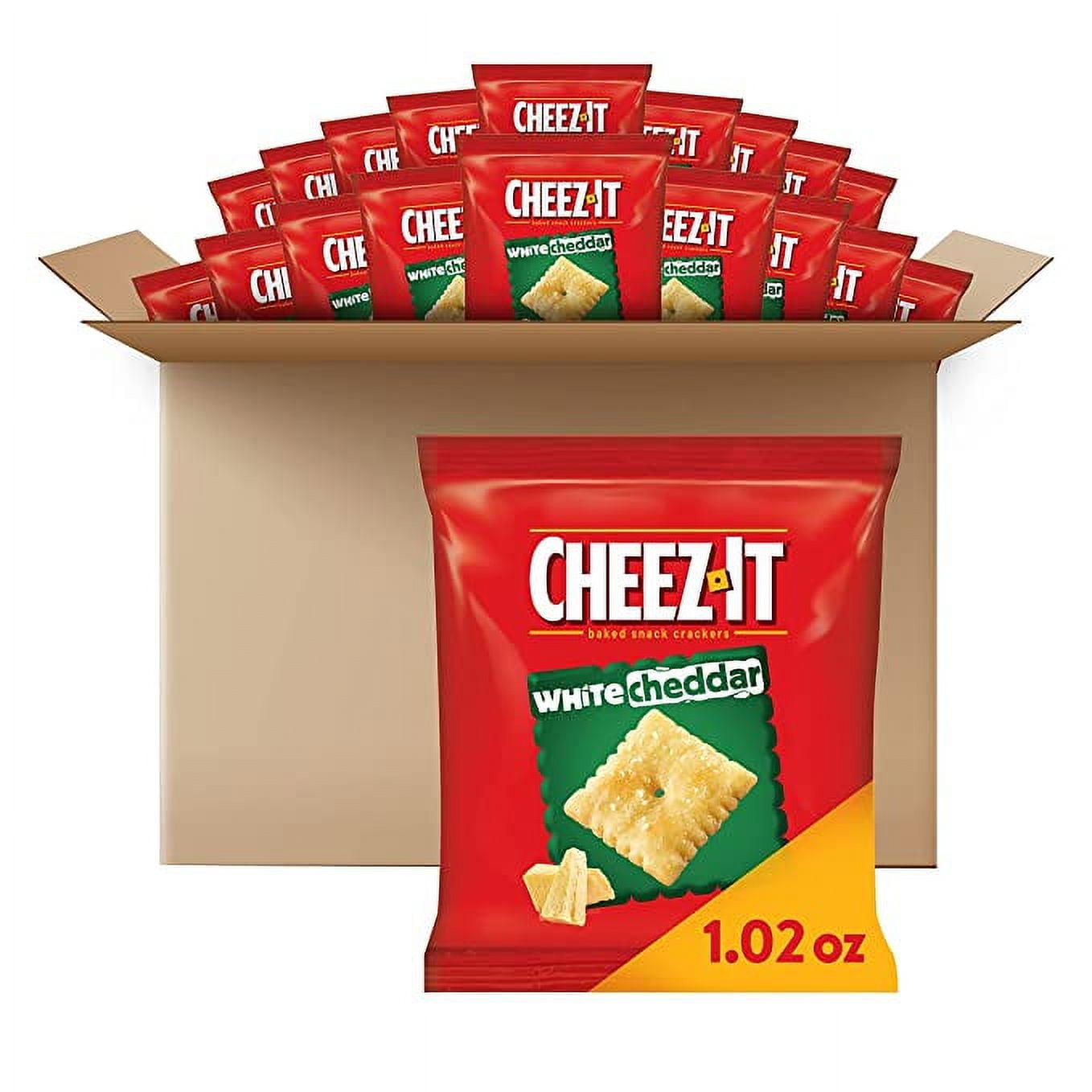 Cheez-It Cheese Crackers, Baked Snack Crackers, Lunch Snacks, White ...