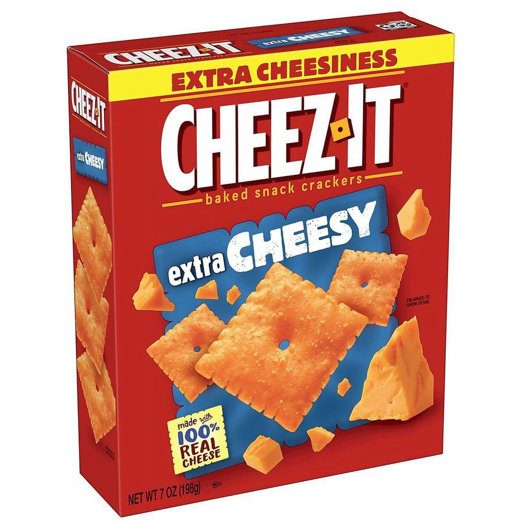 Cheez-It Cheese Crackers Extra Cheesy 7.0 oz - Walmart.com