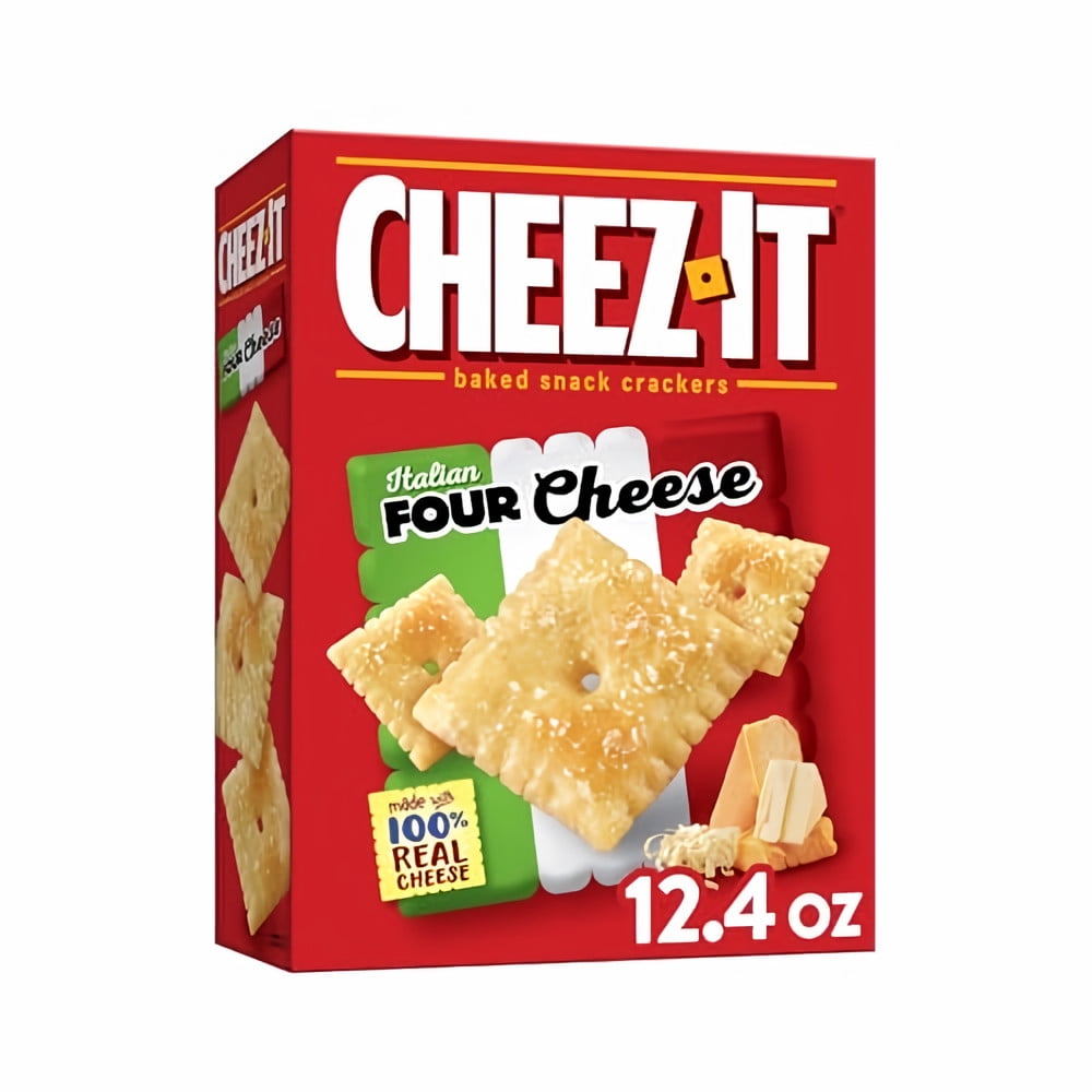Cheez-It Cheese Crackers Italian Four Cheese 12.4 oz (Pack of 4 ...