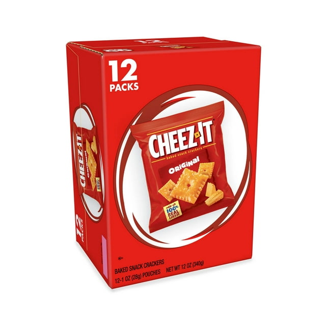 Cheez-It Cheez-It Cheese Crackers, Original, 12 oz, 12 Count - Walmart.com