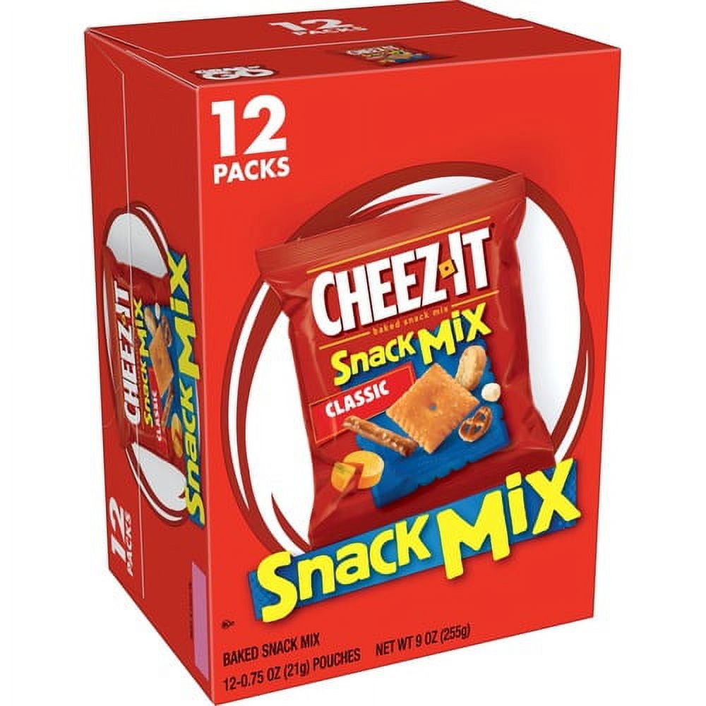 Cheez-It Classic Snack Mix - Cheese - 12 / Box | Bundle of 5 Boxes ...