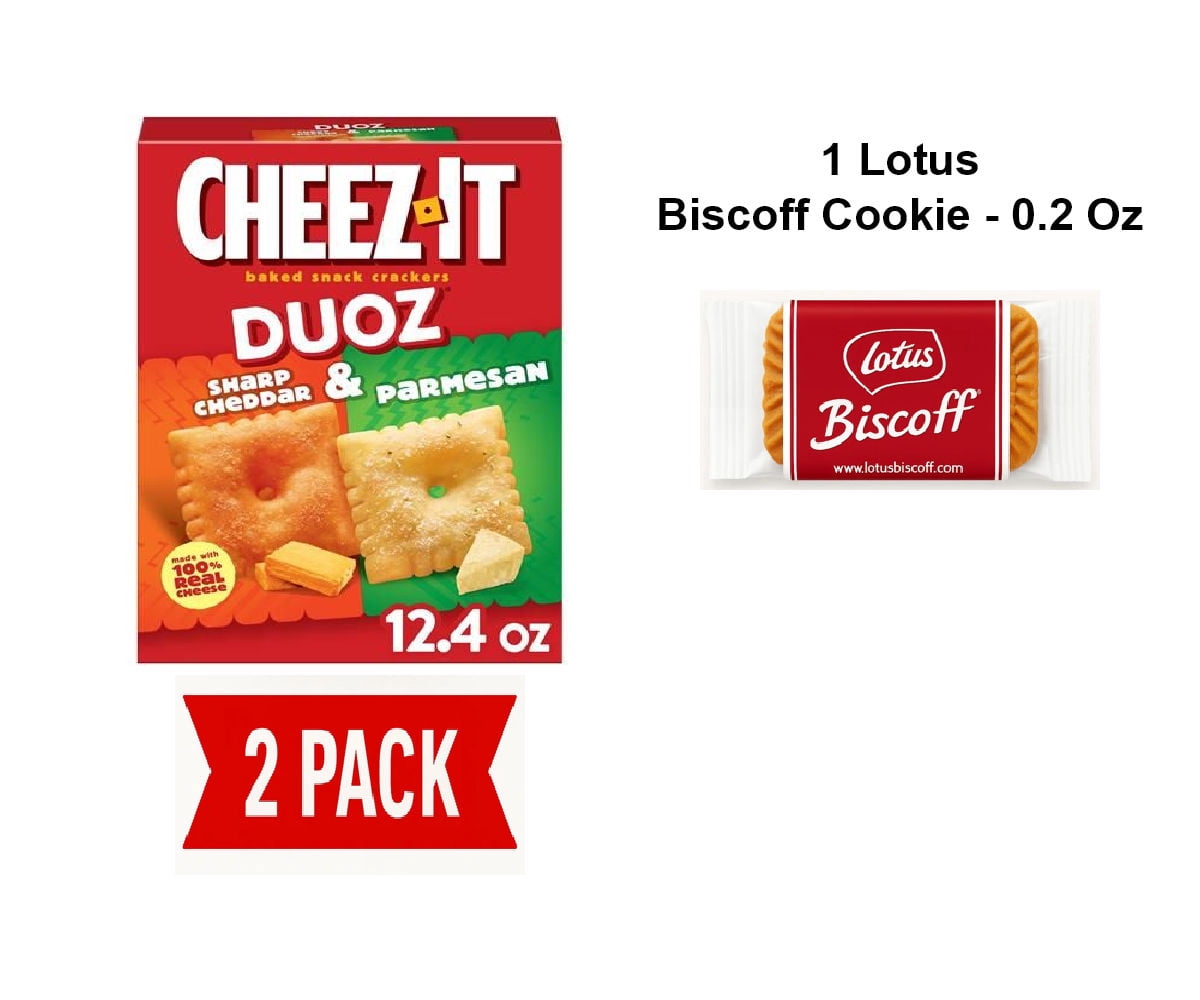 Cheez-It Duoz Baked Snack Crackers, Lunch Snacks, Sharp Cheddar And ...