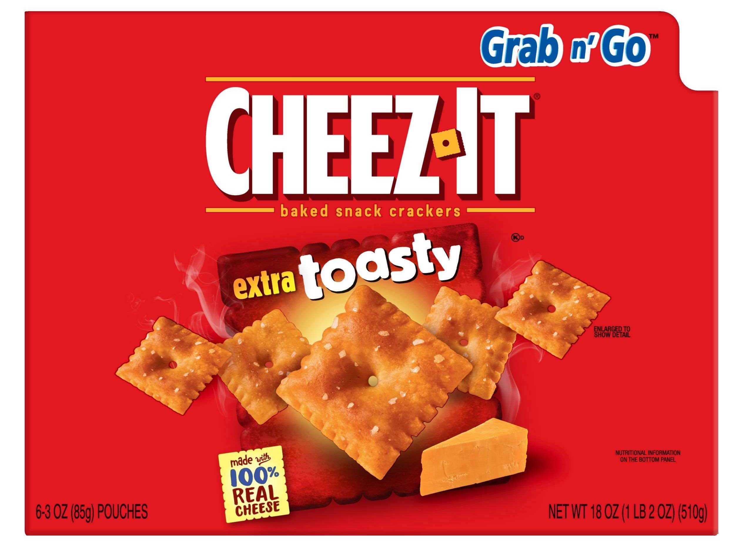 Cheez-It Extra Toasty Crackers – 6 Packs, 3 oz Each – Baked Snack ...
