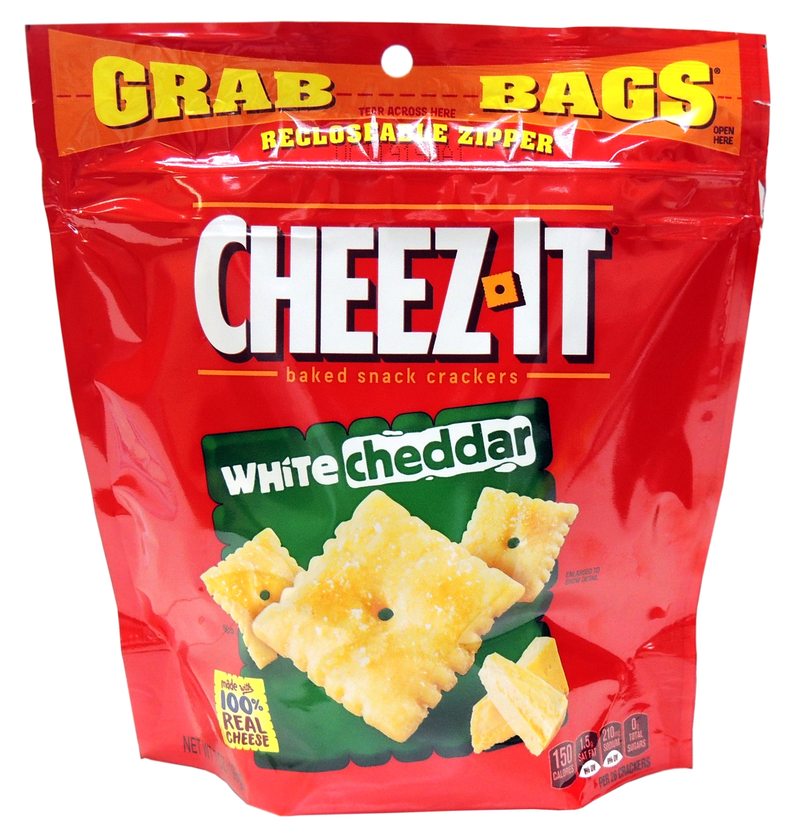 Cheez-It, Crackers, 7 oz. Grab Bags White Cheddar 6 Pack - Walmart.com