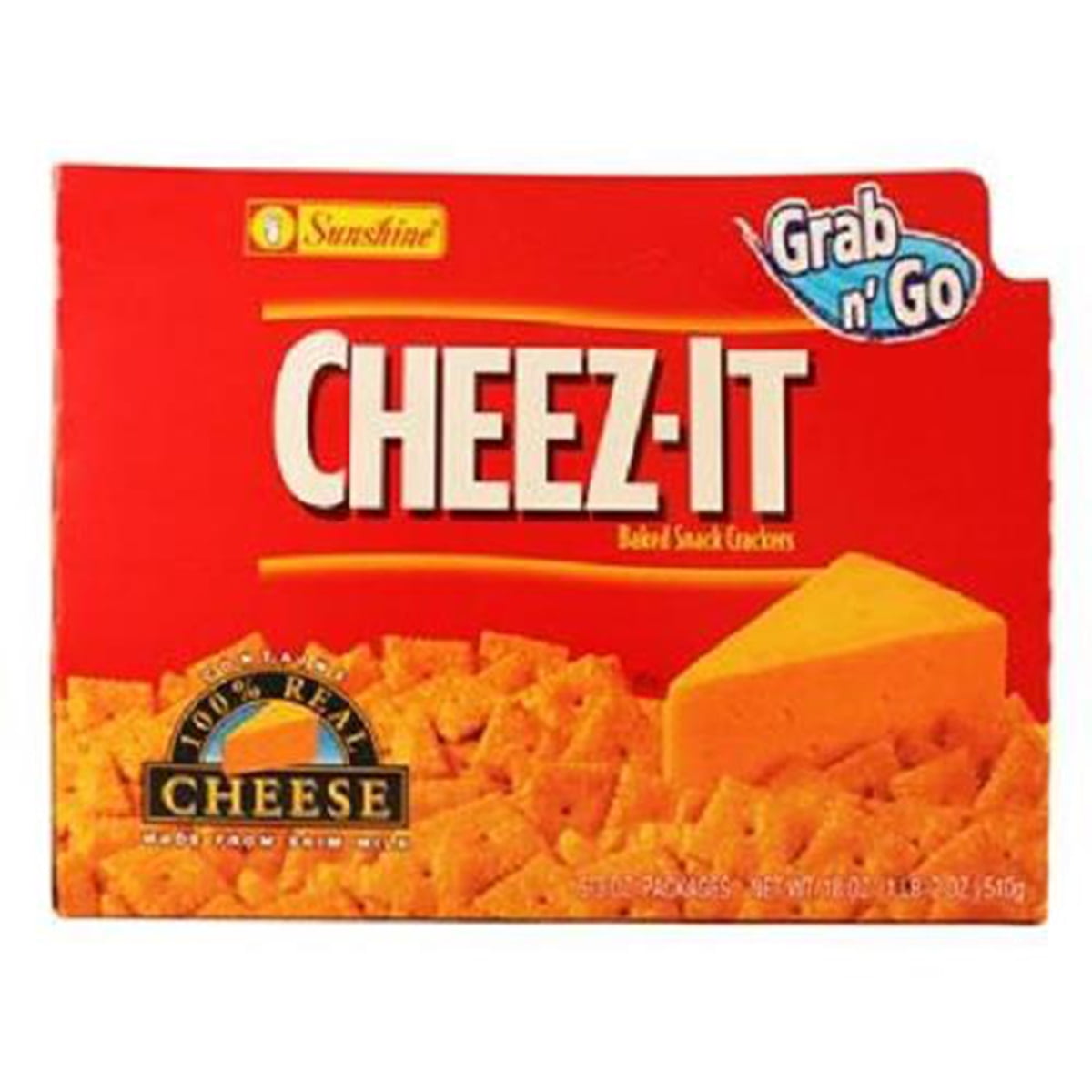 Cheez-It, Grab N Go Original Crackers, Count 6 (3 oz) - Cookie ...