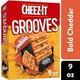 Cheez-It Grooves Bold Cheddar Cheese Crackers 9 oz - Pack of 2 ...