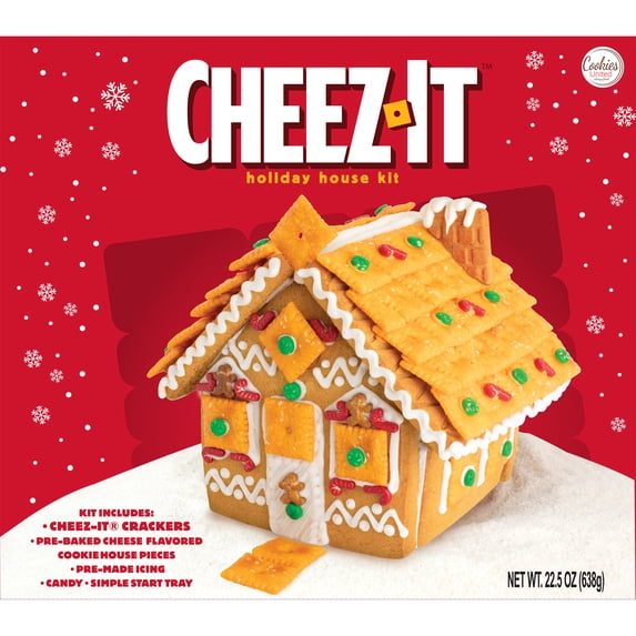 Cheez-It Build It Yourself Holiday House Kit, 22.5 oz, No Allergens ...