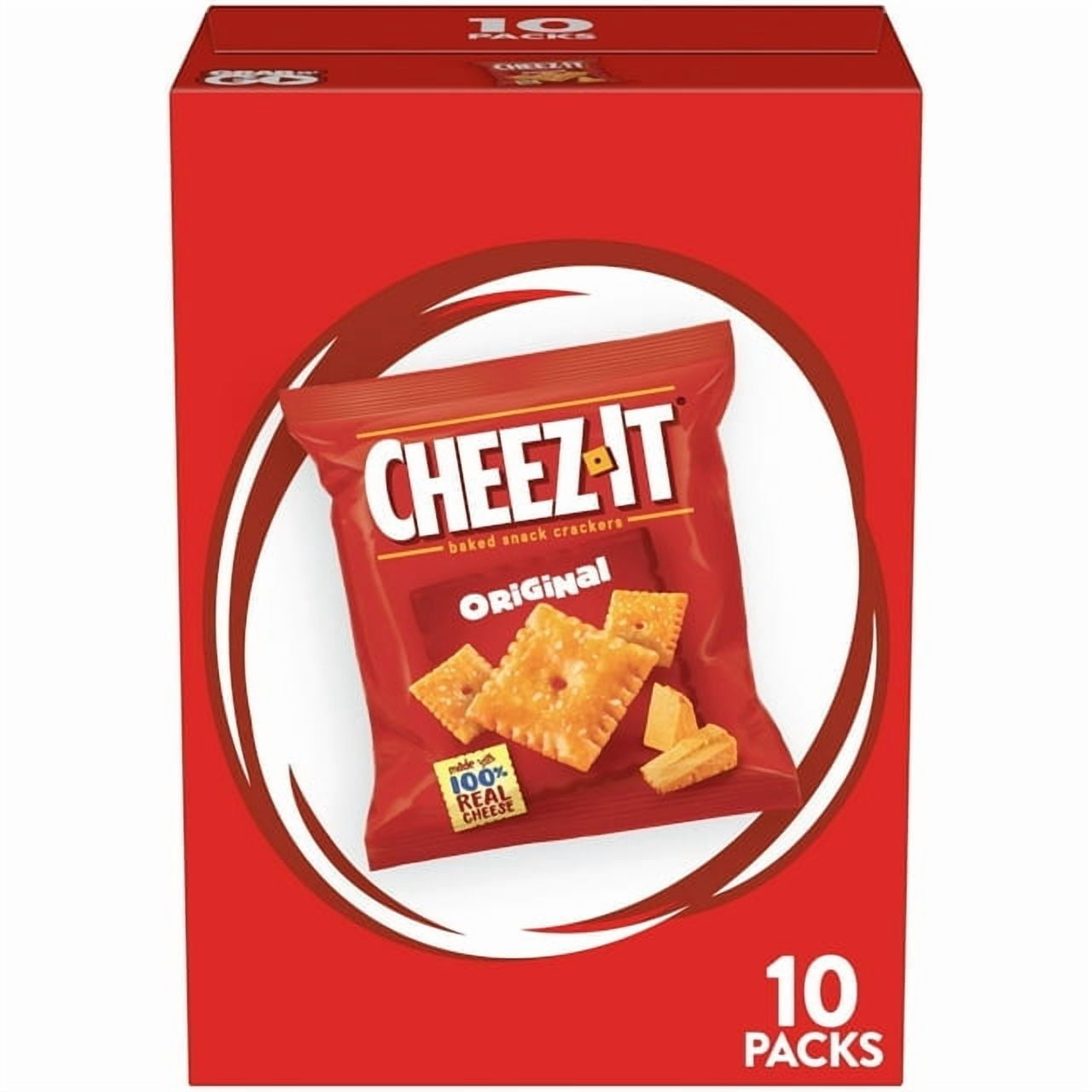 Cheez-It Original Baked Snack Crackers, Lunch Snacks, 10 Count ...