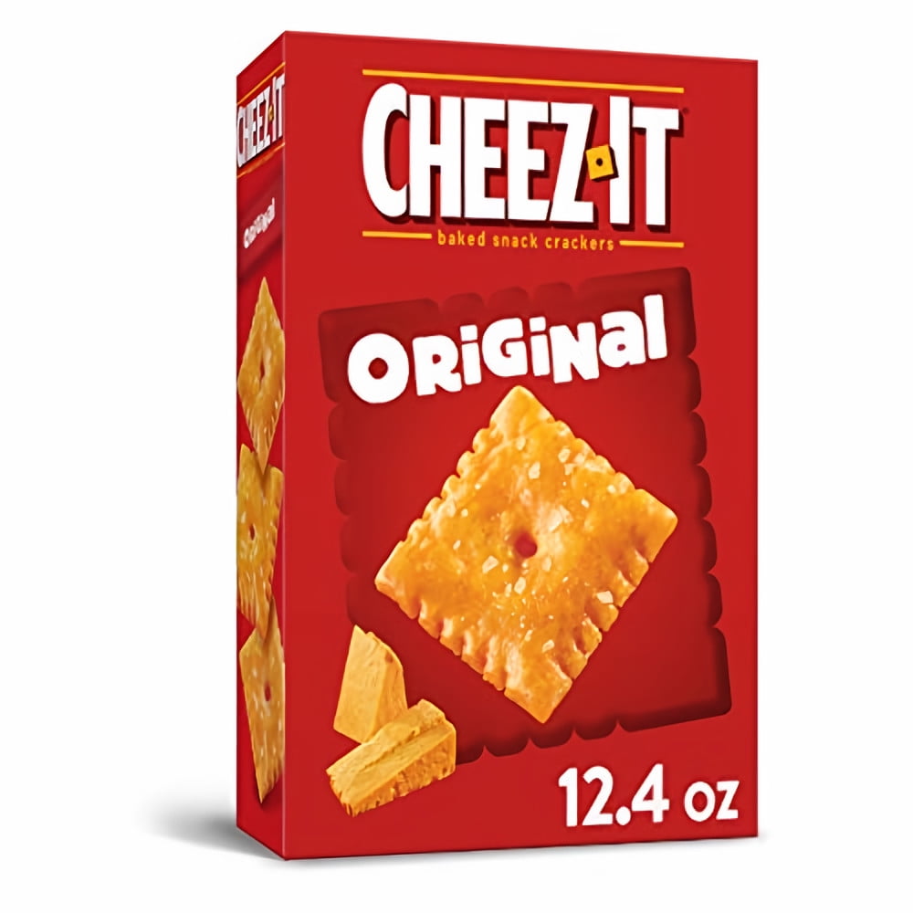 Cheez-It Original Baked Snack Crackers Original 12.4 oz (Pack of 32 ...