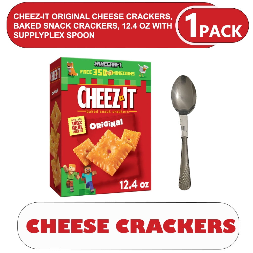 Cheez-It Original Cheese Crackers, Baked Snack Crackers, 12.4 oz with ...