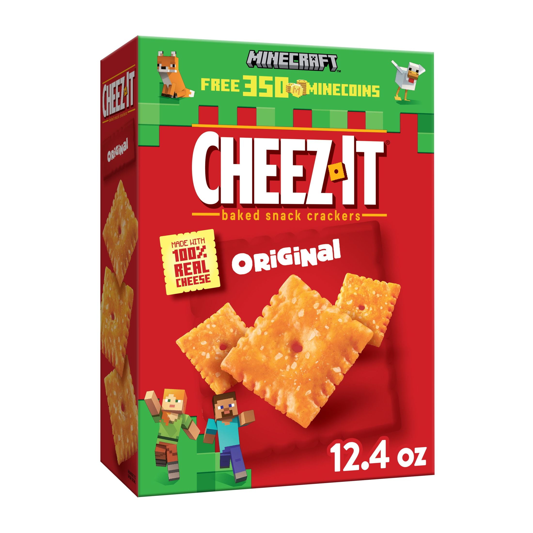 Cheez-It Original Cheese Crackers, Baked Snack Crackers, 12.4 oz ...