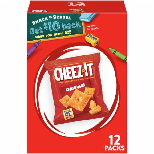 2X - Cheez-It Original Multipack Cheese Snack Crackers - Walmart.com