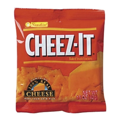 Cheez-It Original Crackers Cheese - 1 Serving Bag - 8 / Box - Walmart.com