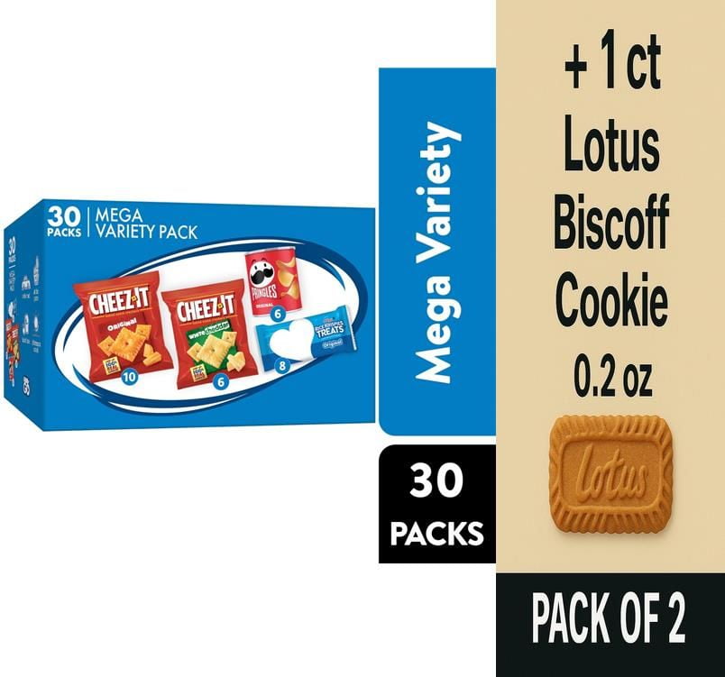 Cheez-It, Pringles, & Rice Krispie Treats Mega Variety Pack 30 ct / 1 ...