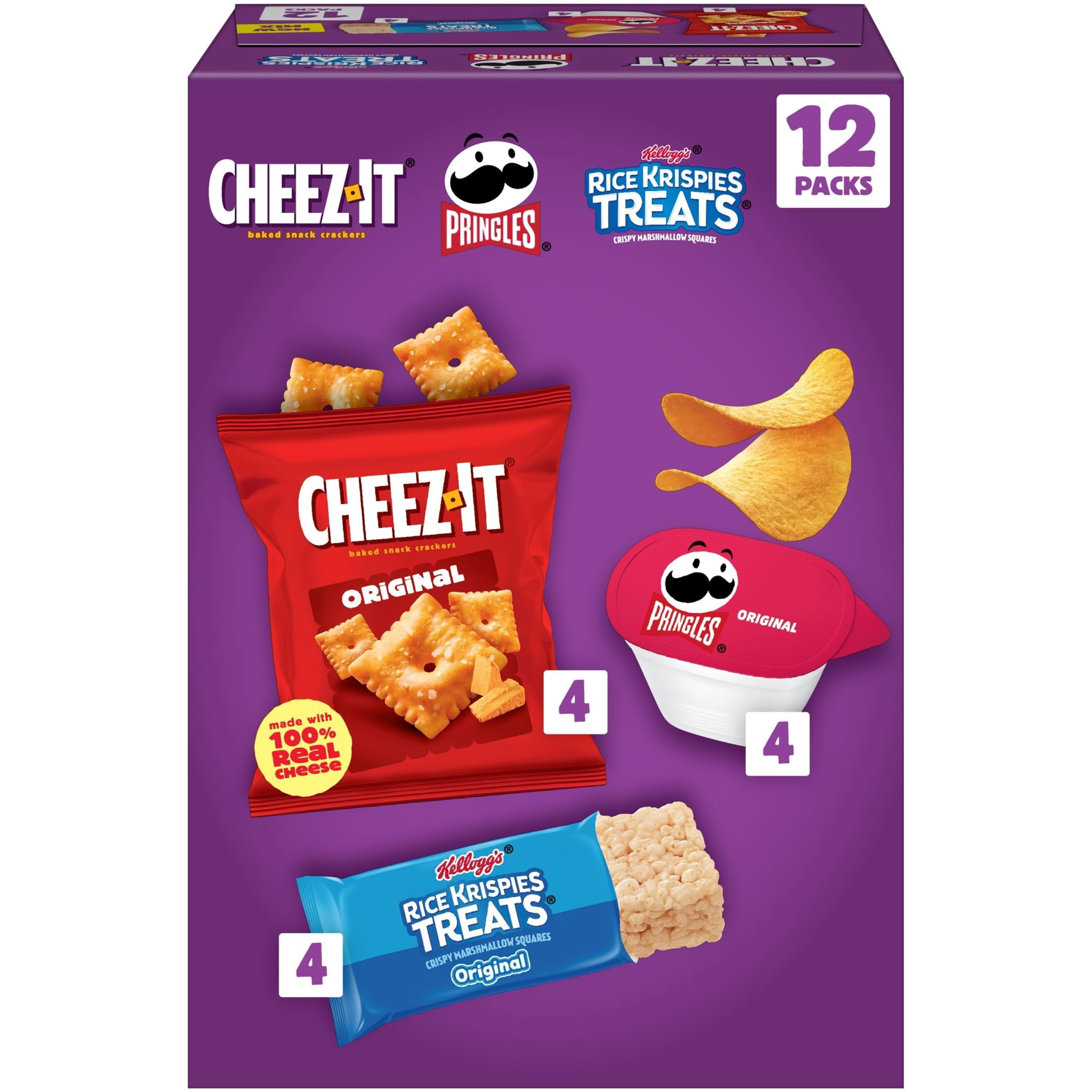 Cheez-It, Pringles, Rice Krispies Treats Snacks, Back to School, 9.8oz ...