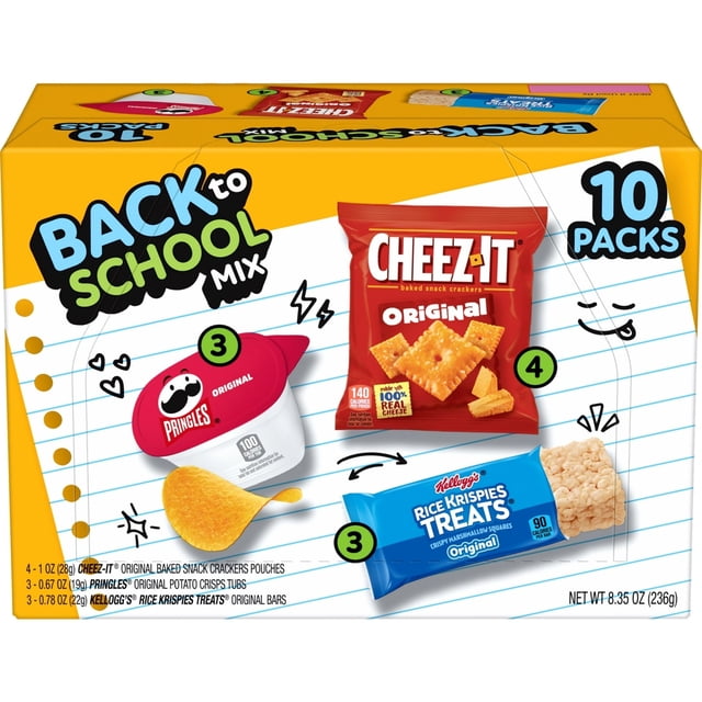 Cheez-It, Pringles, Rice Krispies Treats Variety Pack Snacks, Back to ...