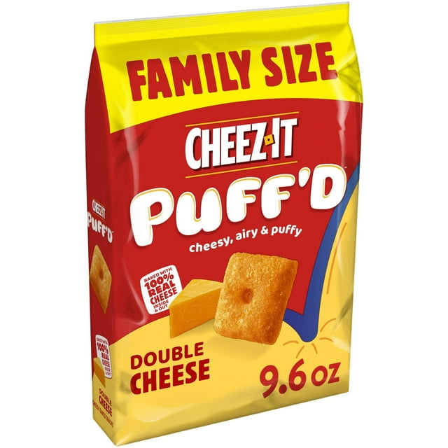 Cheez-It Puff'd Cheesy Baked DHF10 Snacks, Puffed Snack Crackers, Kids ...