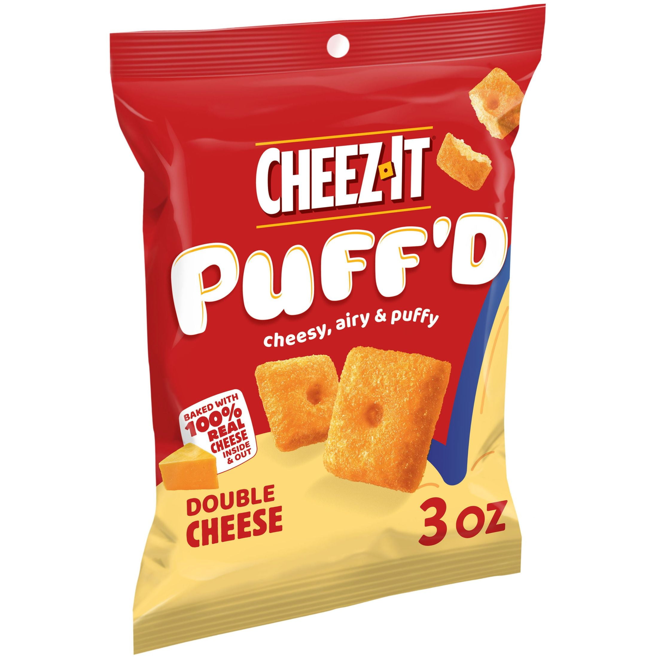 Cheez-It Puff'd Double Cheese Cheesy Baked Snacks, Puffed Snack ...