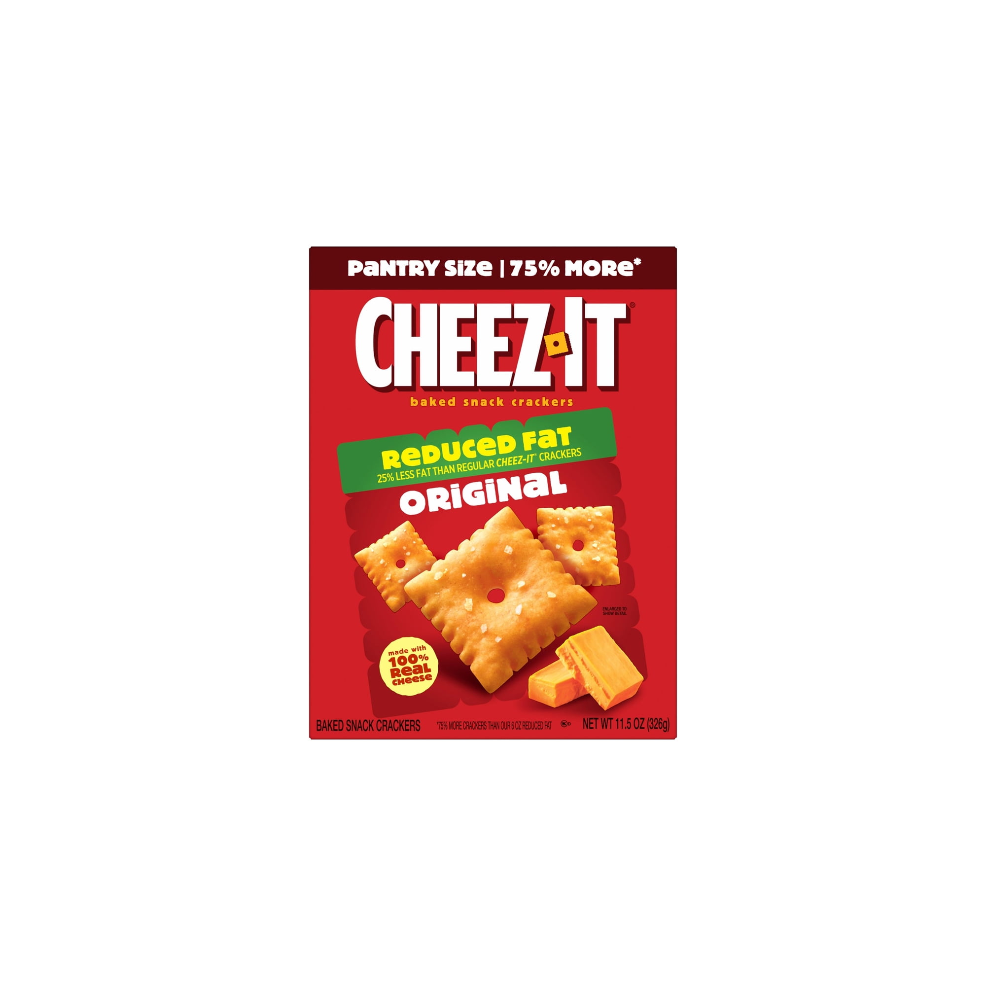Cheez-It Reduced Fat Originl Baked Snack Crackers 11.5 oz (Pack of 20 ...