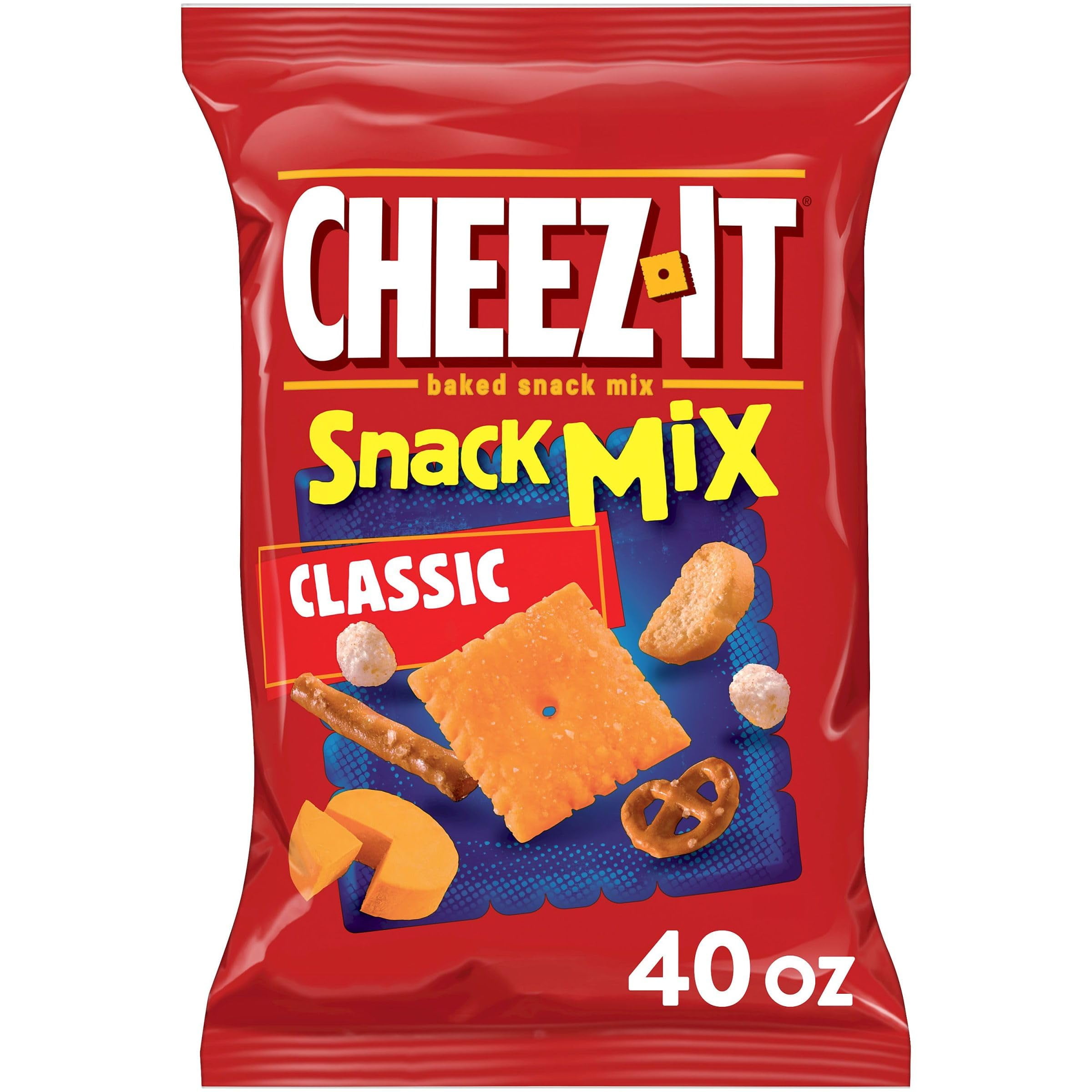 Cheez-It Snack Mix, Lunch Snacks, Office and Kids Snacks, Classic, 40oz ...