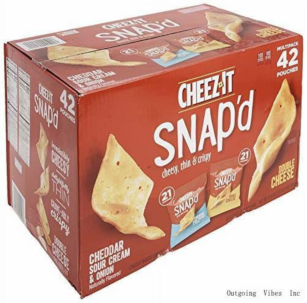 Cheez-It Snap'd Cheesy Baked Snacks Multipack 42 Count 0.75 Oz Net Wt ...