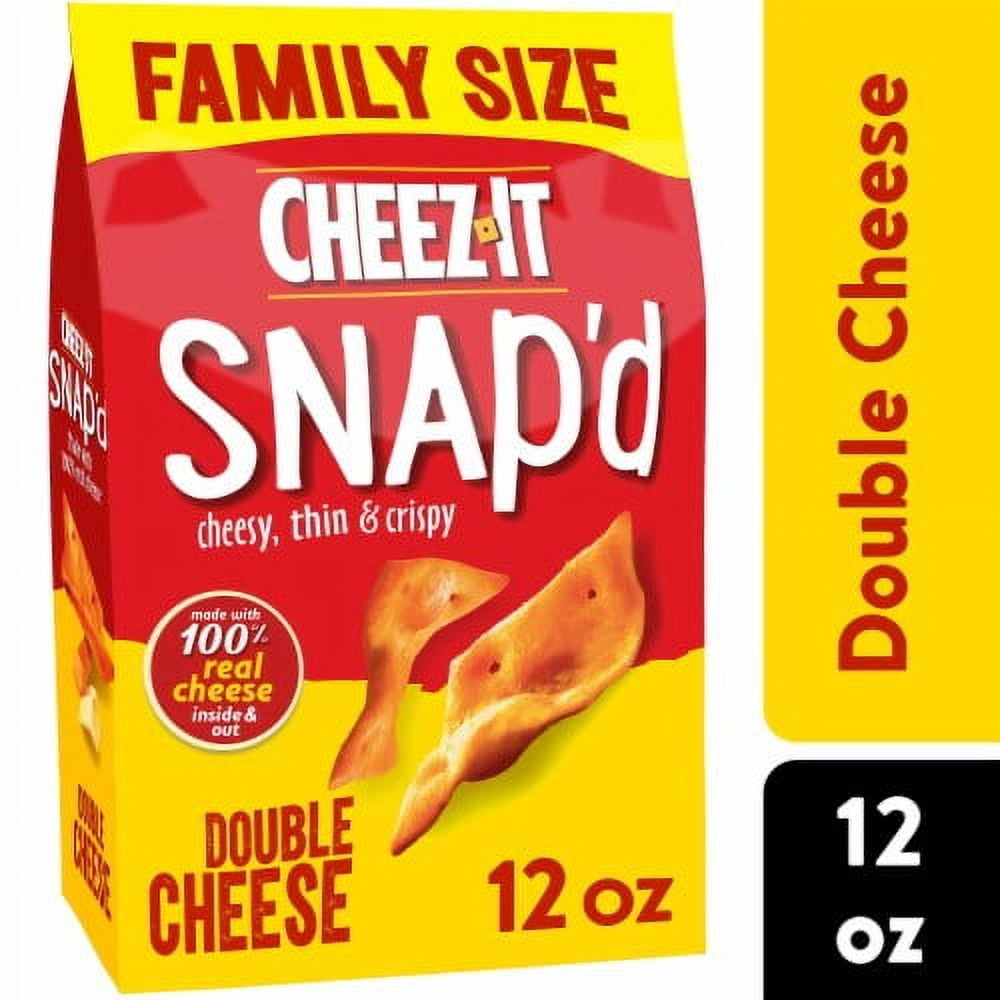 Cheez-It Snap'd Double Cheese Crisps Crackers 12 oz - Walmart.com