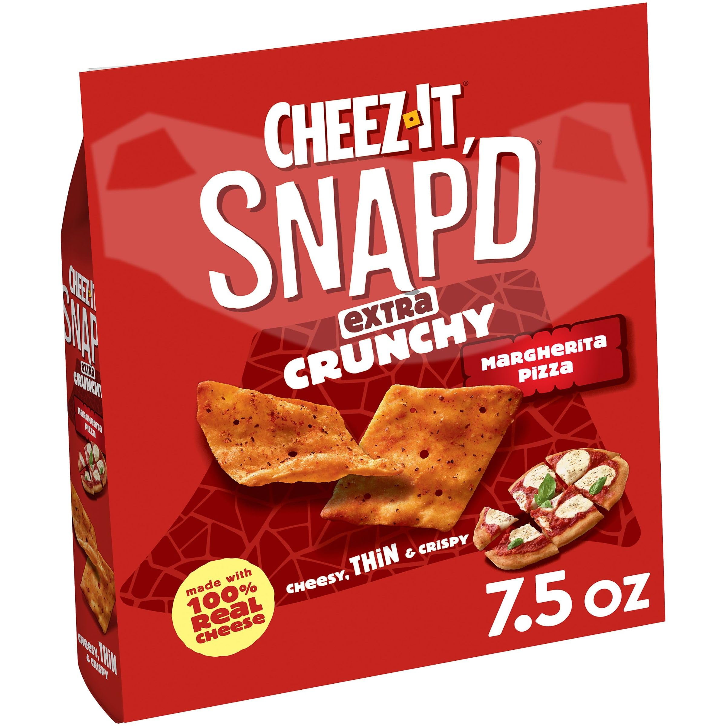 Cheez-It Snapd Cheesy Cracker Crisps, Thin Crisps, Extra Crunchy ...